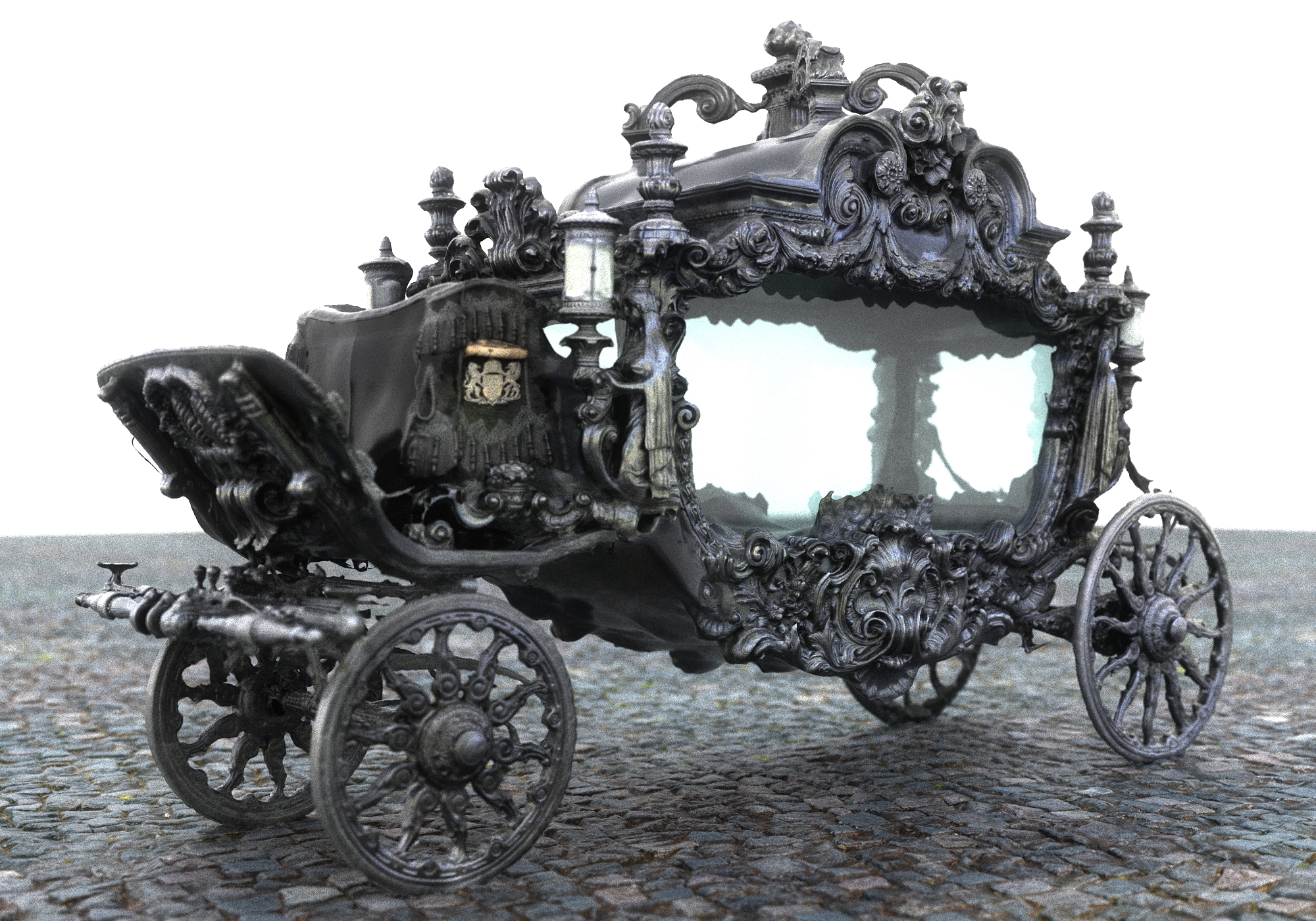 modèle 3D de Le carrosse noir des vampires - TurboSquid 1619442