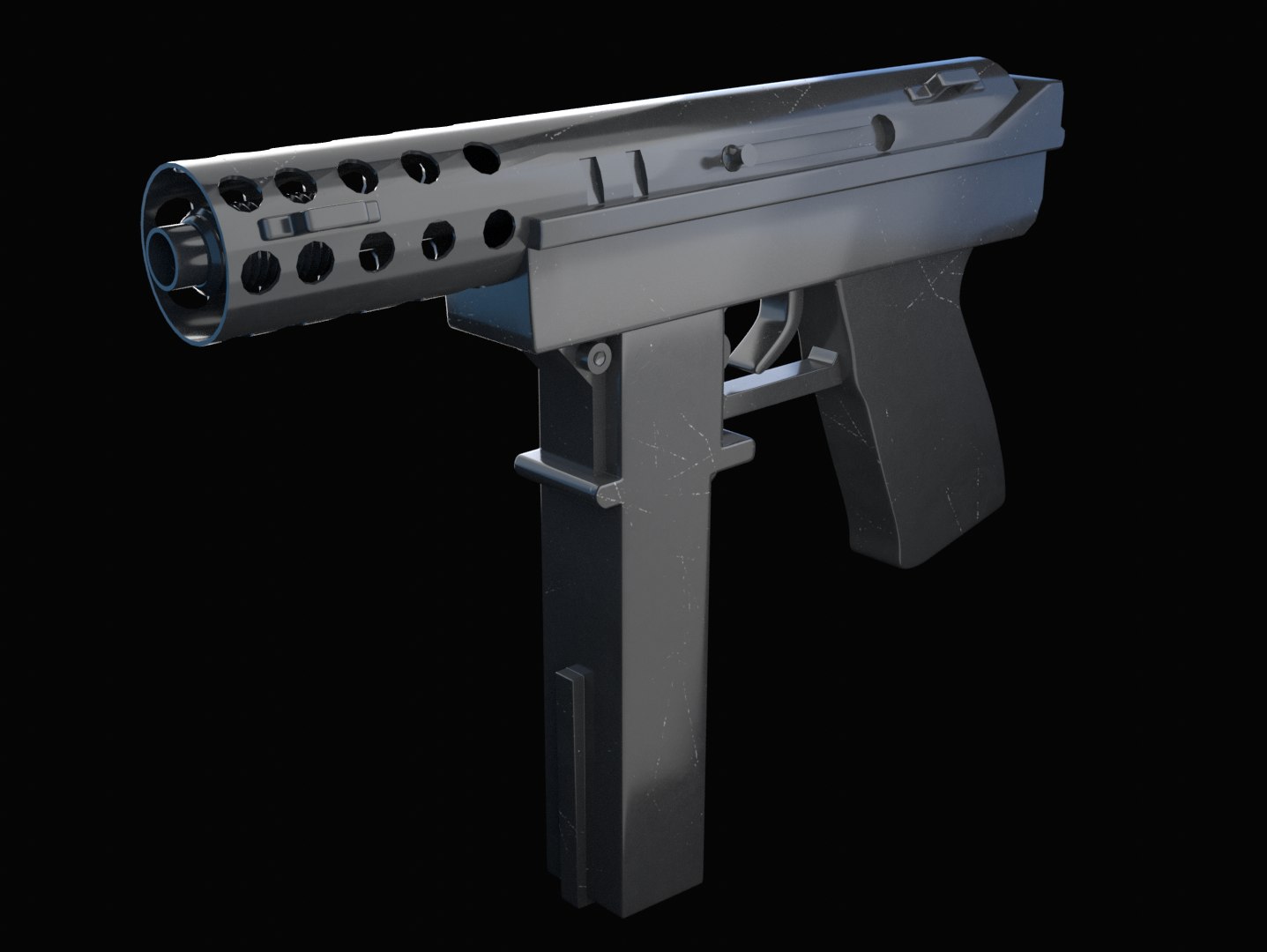 3D tec-9 gun - TurboSquid 1619482