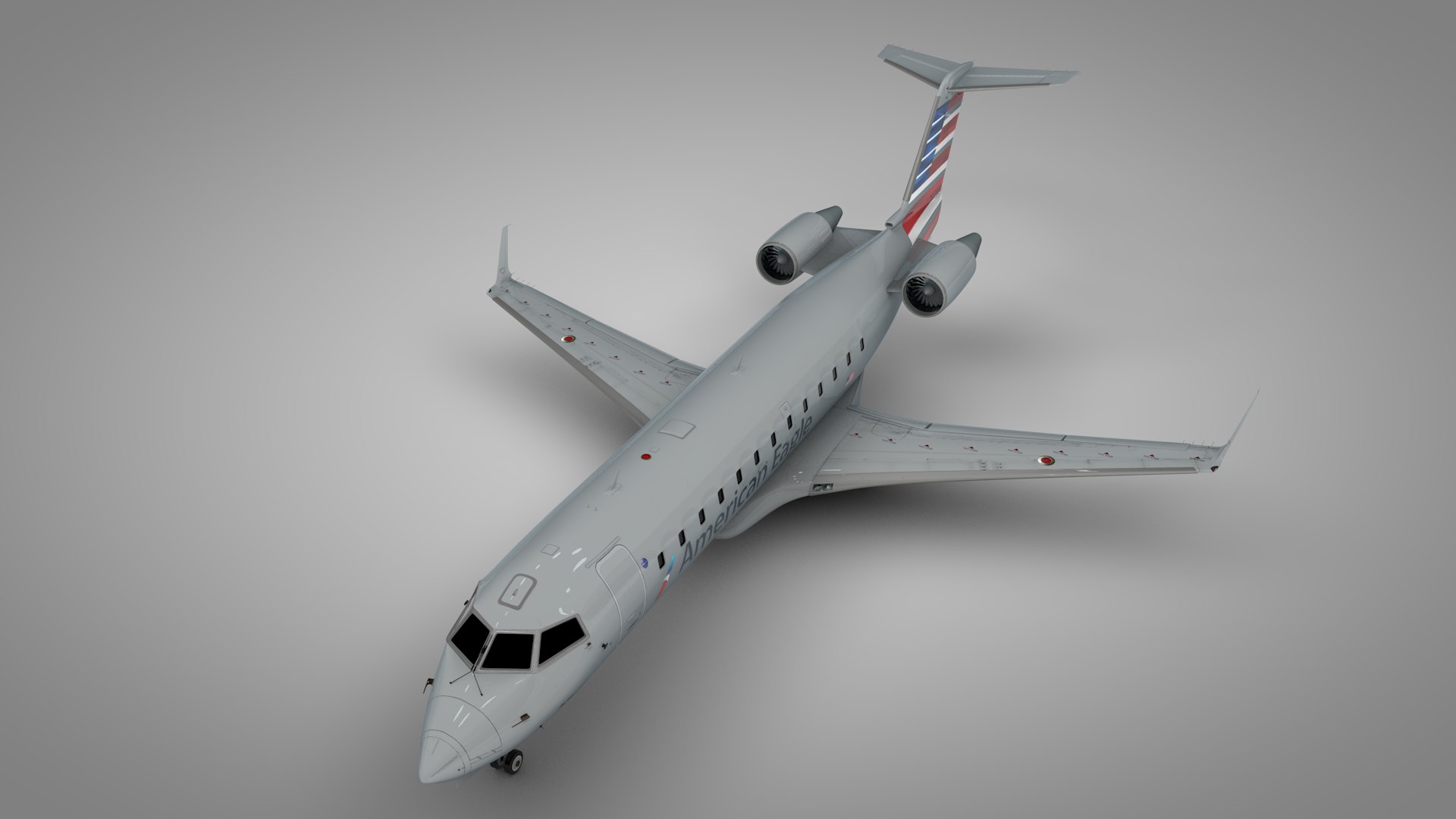Wisconsin american eagle bombardier crj model - TurboSquid 1619443