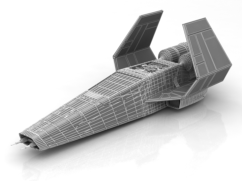 Rebelion spacecraft spaceship t-65 3D - TurboSquid 1619584