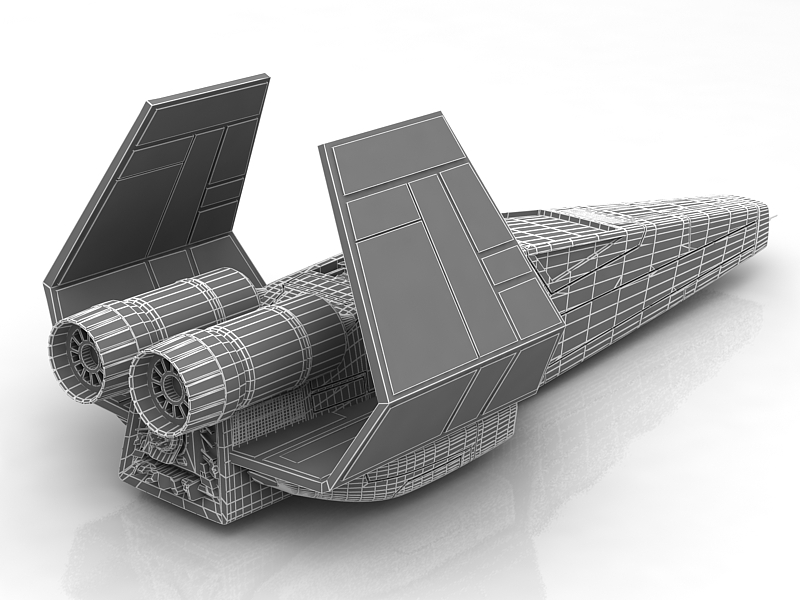 Rebelion spacecraft spaceship t-65 3D - TurboSquid 1619584