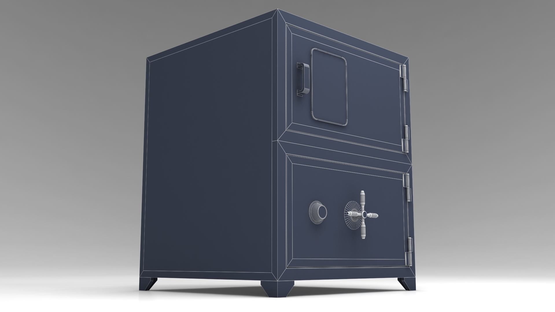 Steel safe 3D model - TurboSquid 1619601
