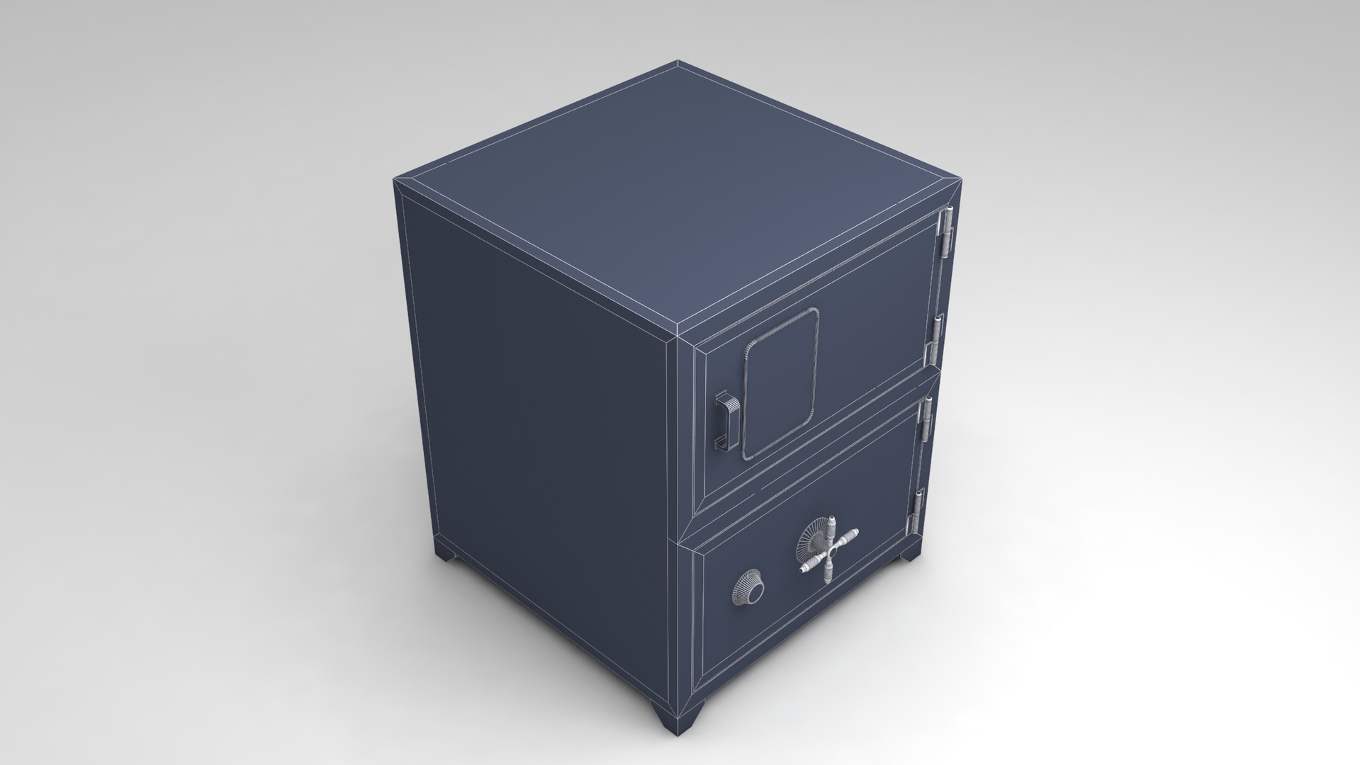 Steel safe 3D model - TurboSquid 1619601
