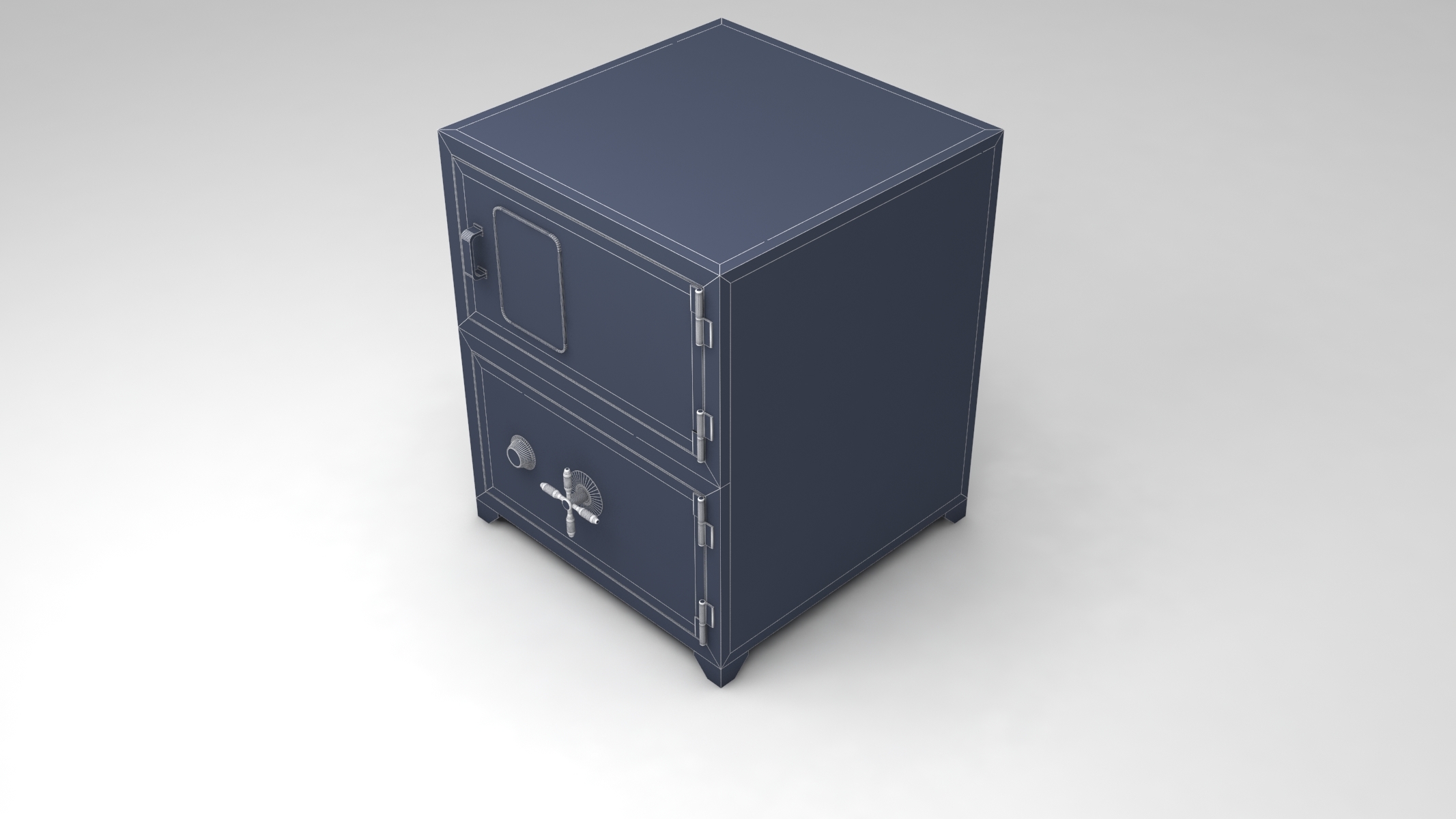 Steel safe 3D model - TurboSquid 1619601