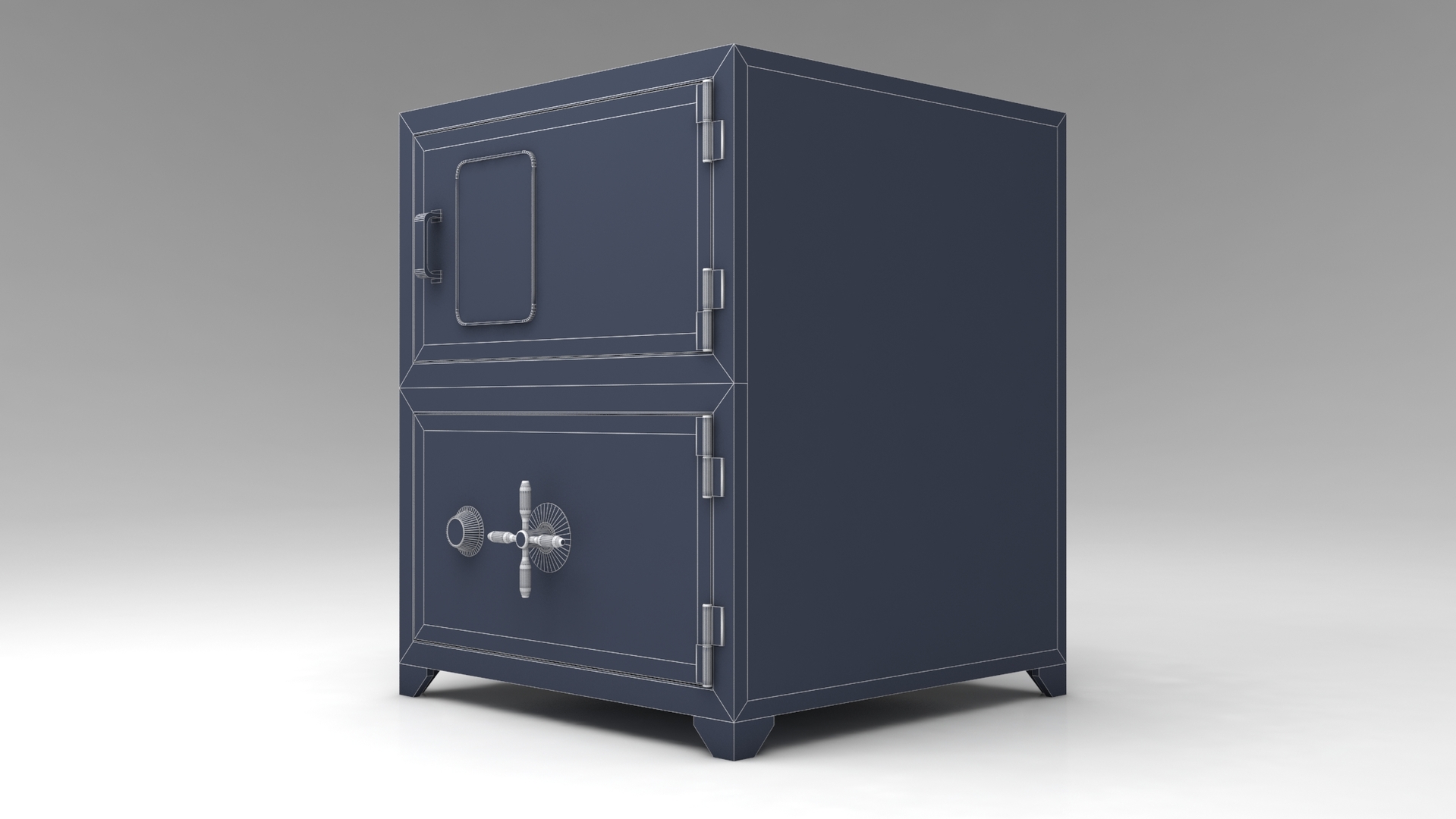 Steel safe 3D model - TurboSquid 1619601