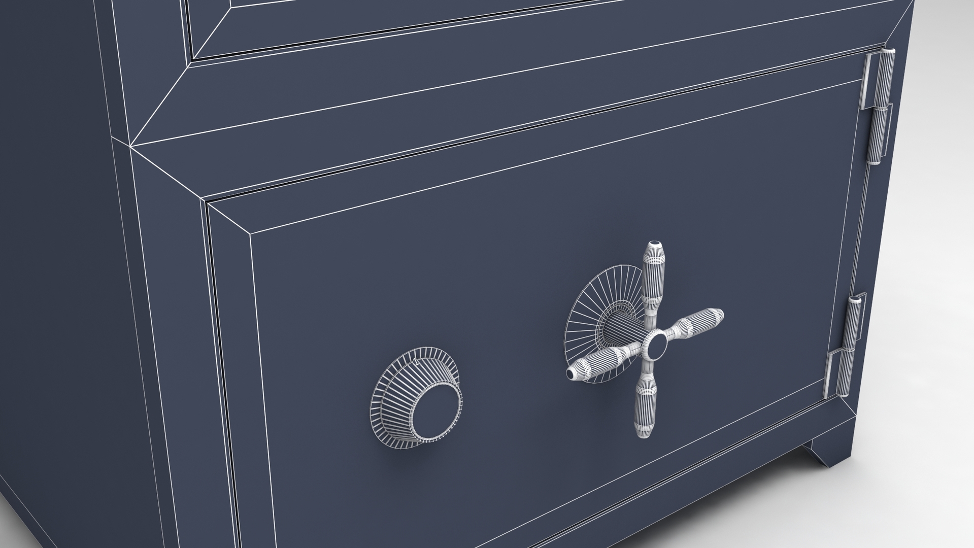 Steel safe 3D model - TurboSquid 1619601