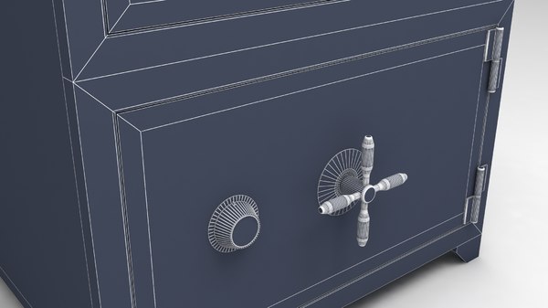 Steel safe 3D model - TurboSquid 1619601