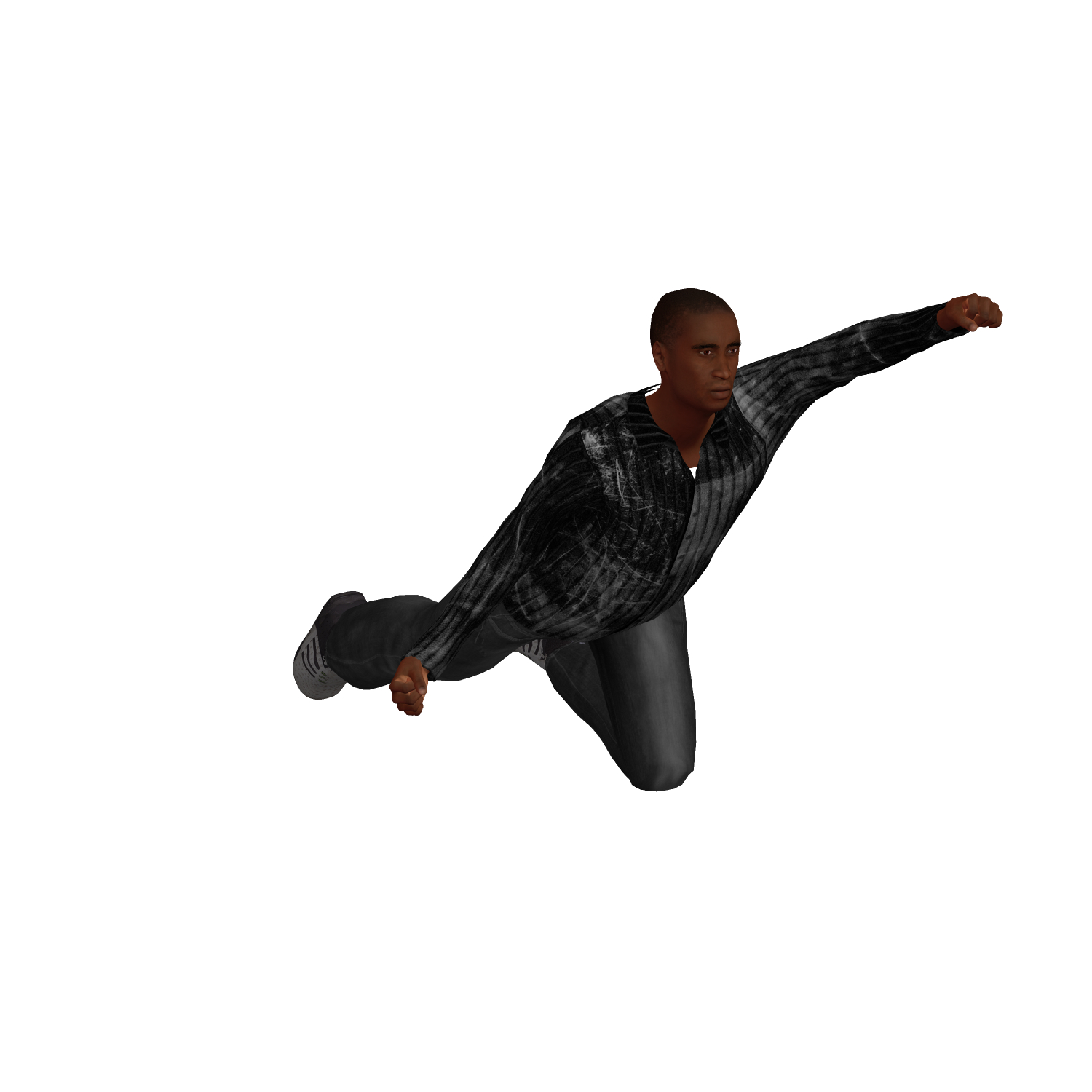 Adult black male character 3D model - TurboSquid 1620091
