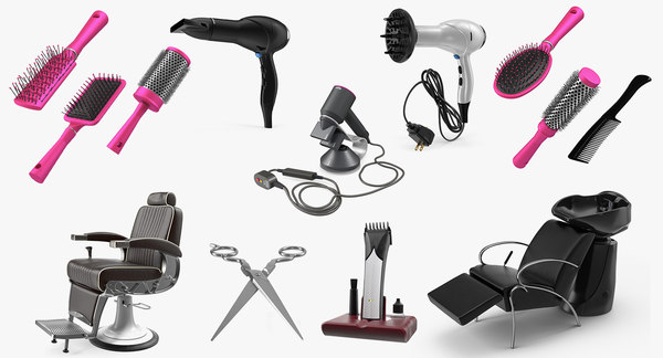 Hair beauty salon equipment 3D model - TurboSquid 1620459