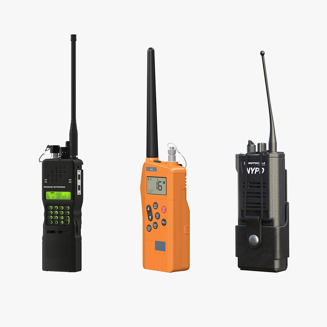 Two-way radios 3D model - TurboSquid 1620929