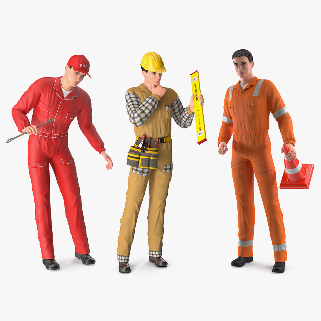 3D workers works - TurboSquid 1621052