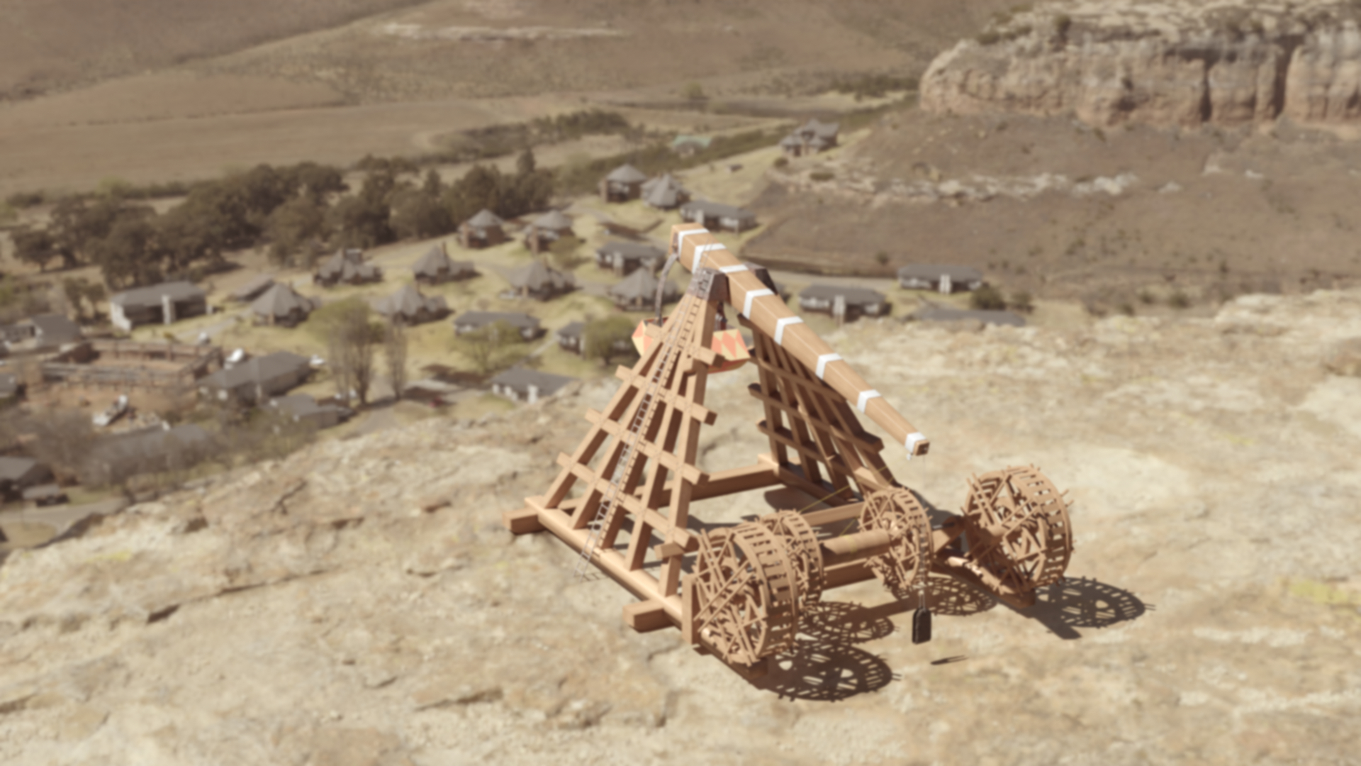 3D catapult weapons model - TurboSquid 1620551