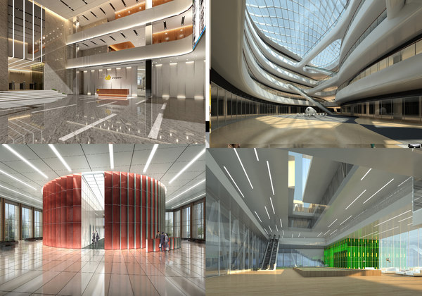 office lobby 3d max