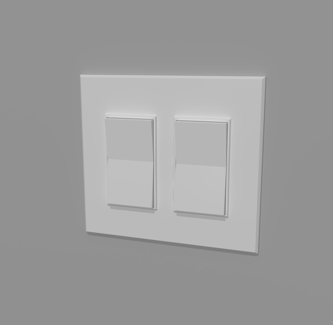 Light switch 3D model - TurboSquid 1563495