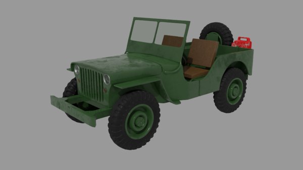 Texture PNG willys jeep blender