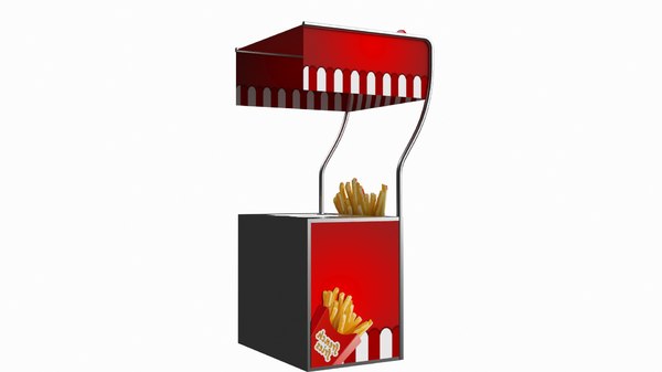 3D fries kiosk - TurboSquid 1620867