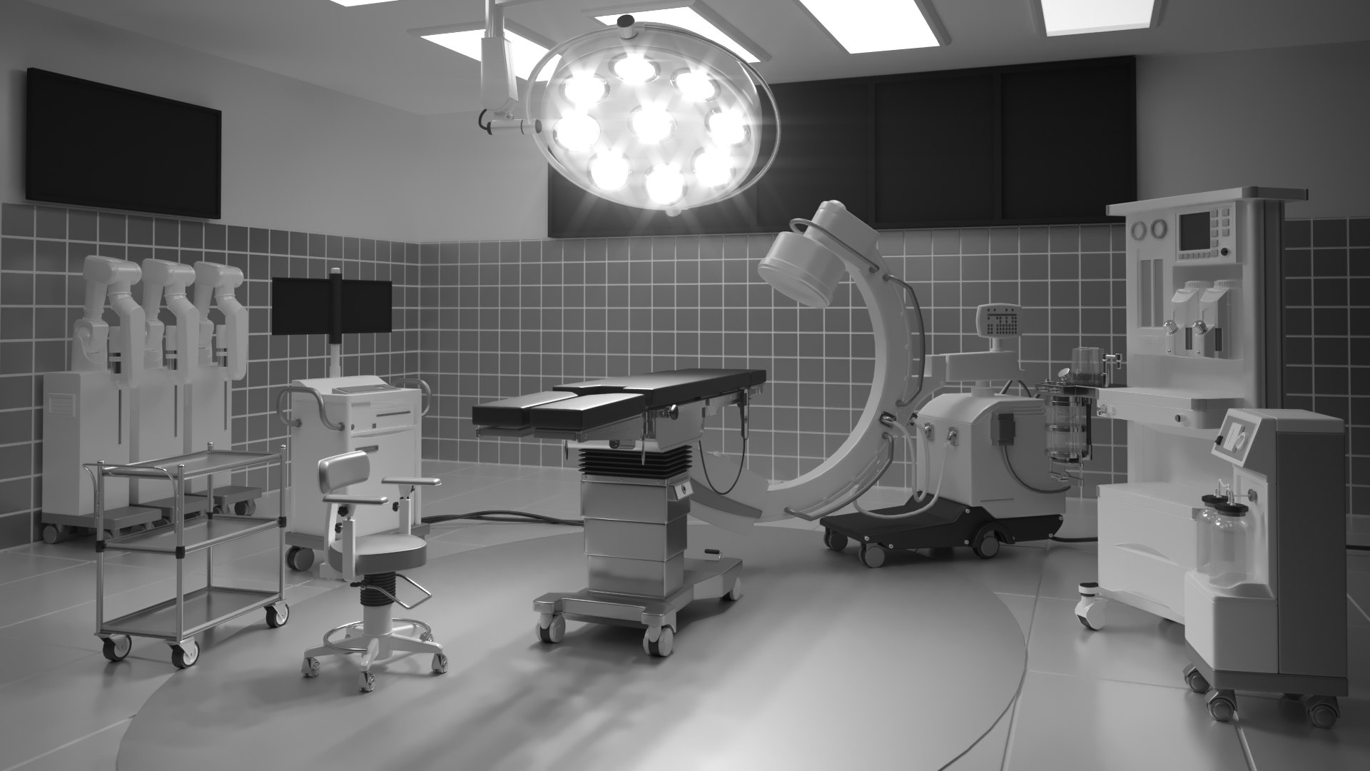 3D operating room surgery - TurboSquid 1621071