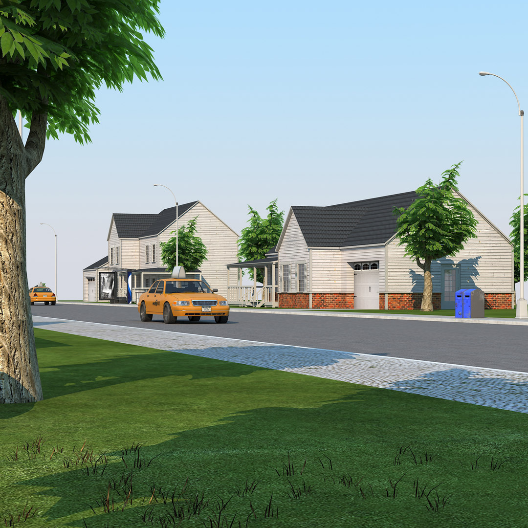 3D neighborhood neighbor - TurboSquid 1621186