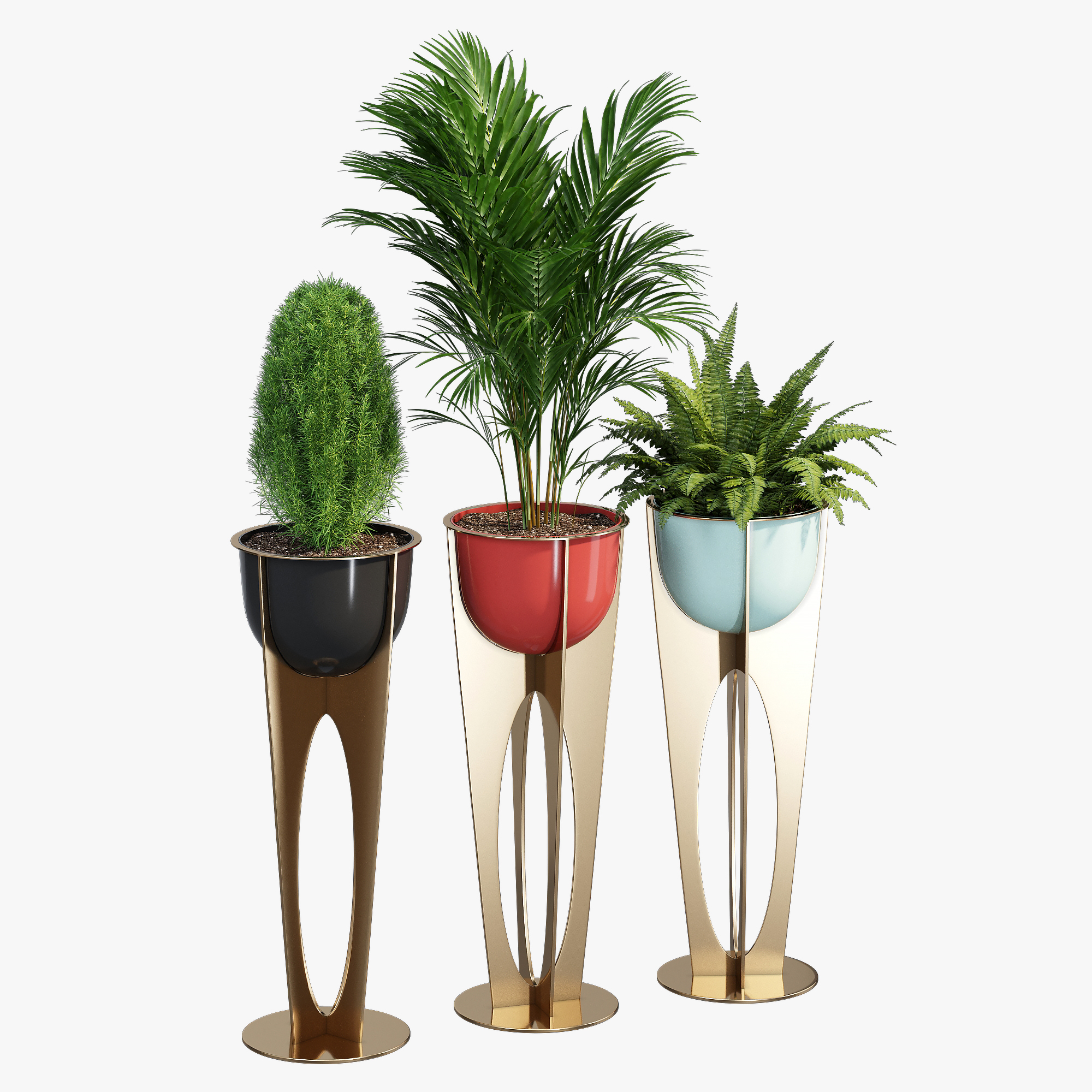 Vase flower studio model - TurboSquid 1621335