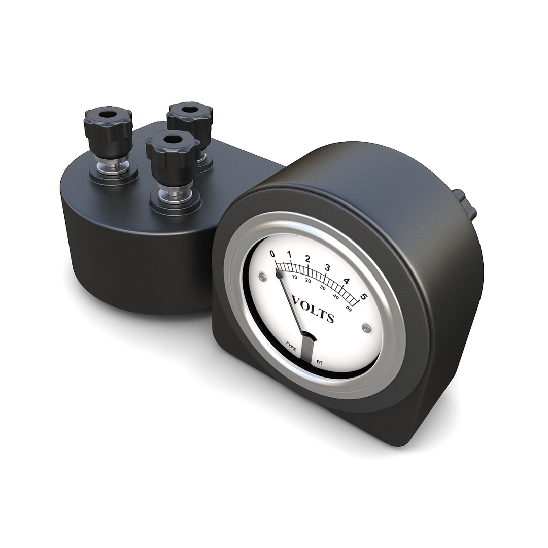 Analog voltmeters ammeters mega 3D model - TurboSquid 1621507
