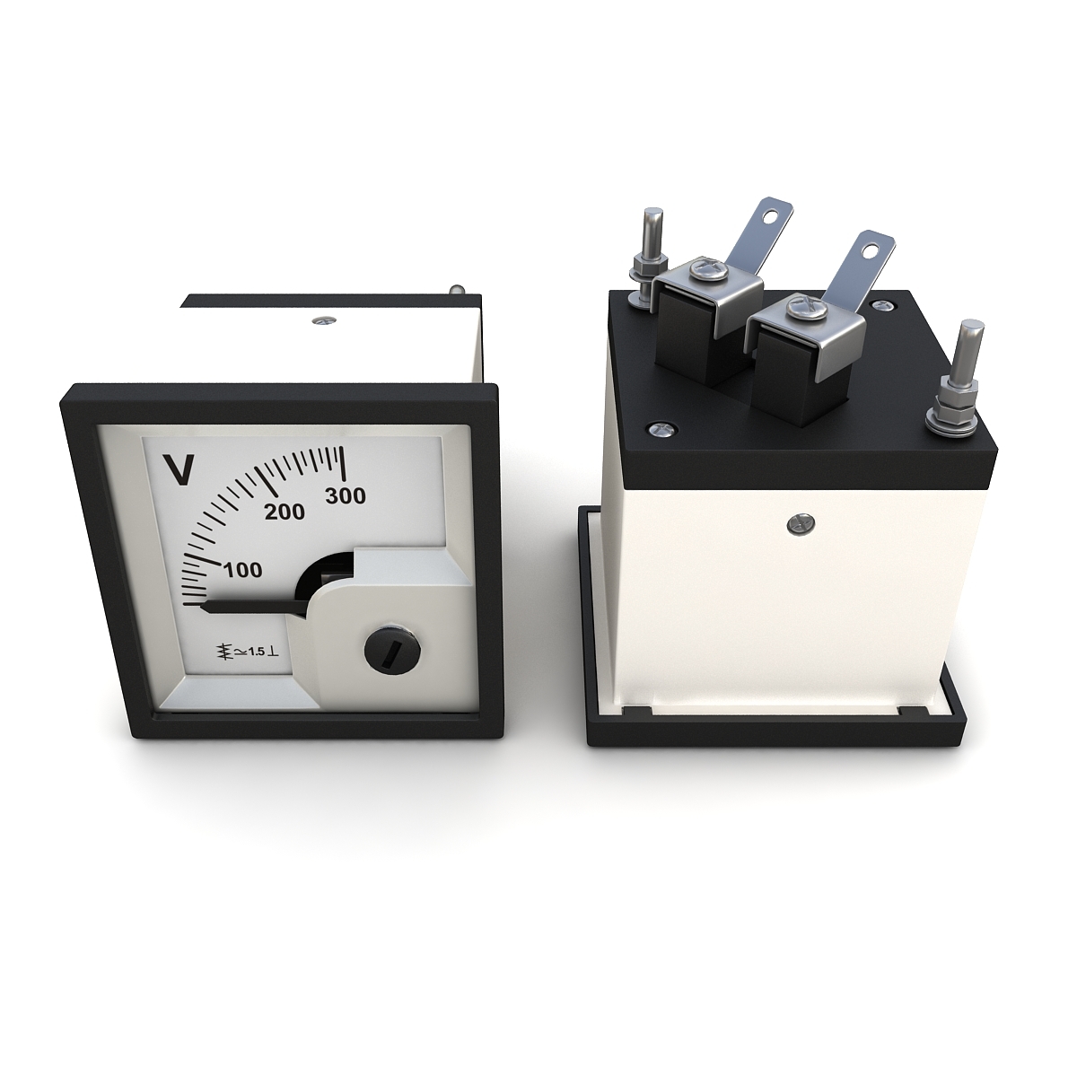 Analog voltmeters ammeters mega 3D model - TurboSquid 1621507