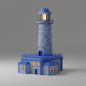 Lighthouse Blender Models for Download | TurboSquid