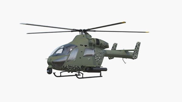 modèle 3D de MD 969 Twin Attack Helicopter - TurboSquid 1621680