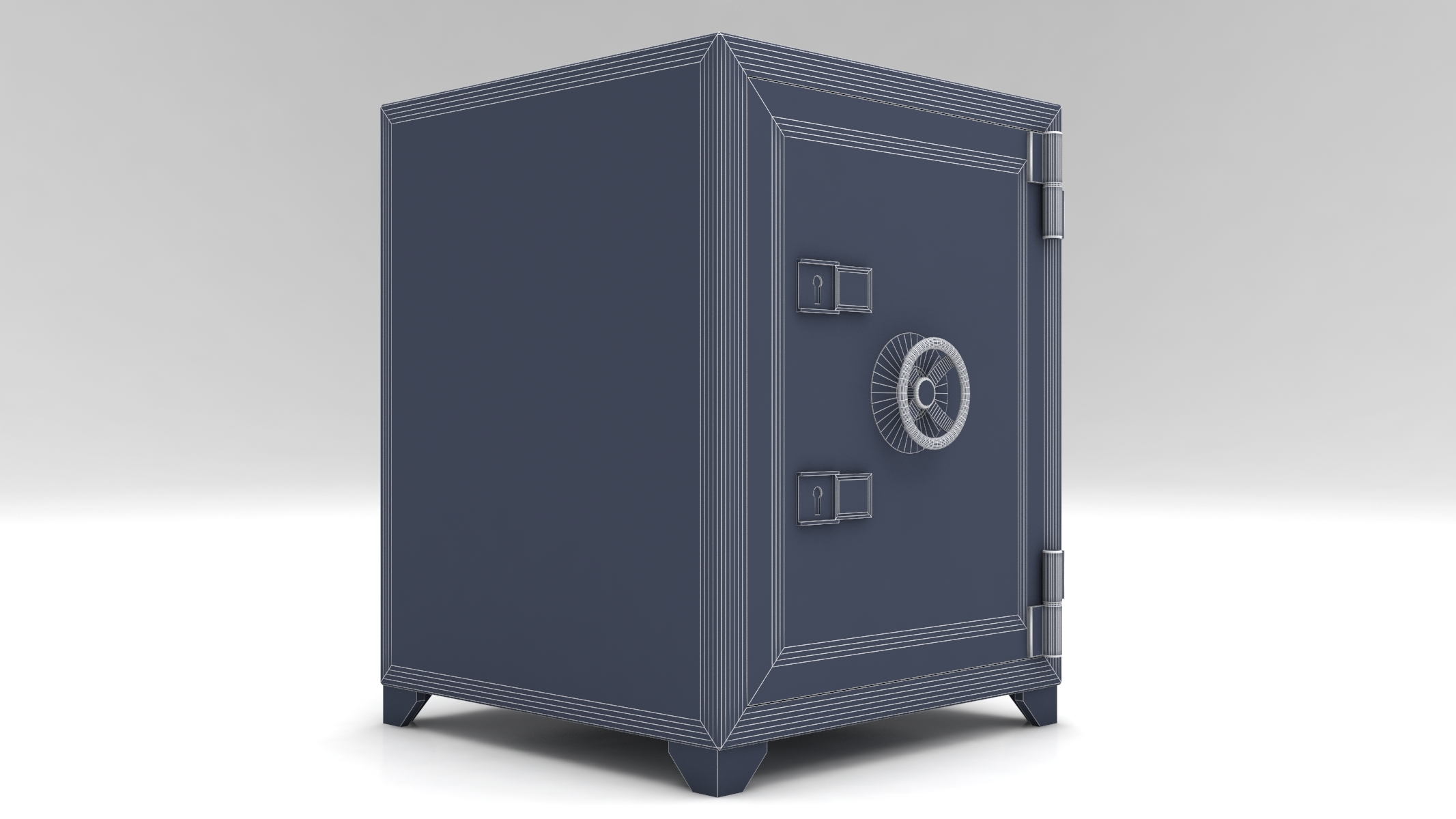 Steel safe model - TurboSquid 1621494
