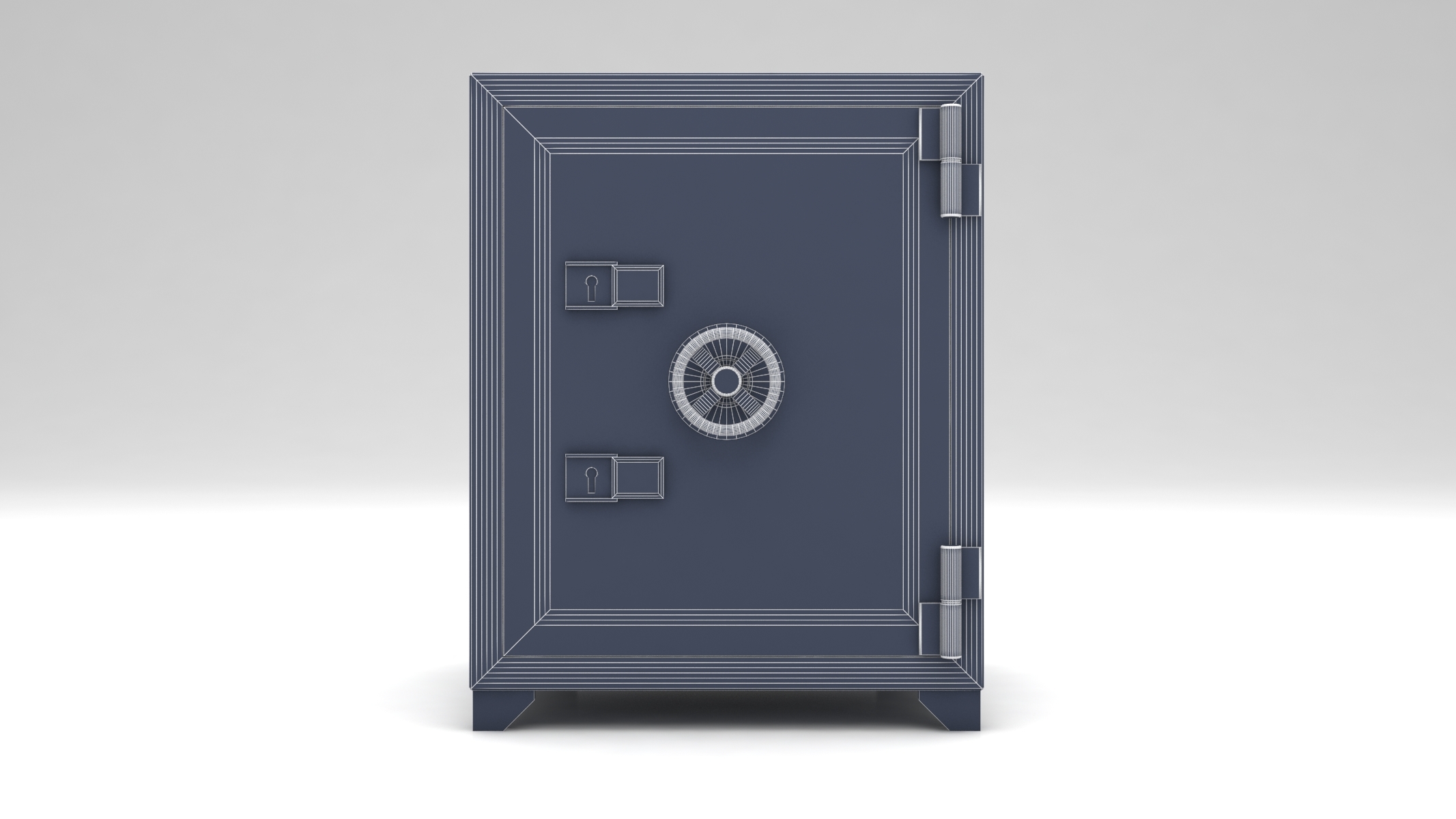 Steel safe model - TurboSquid 1621494