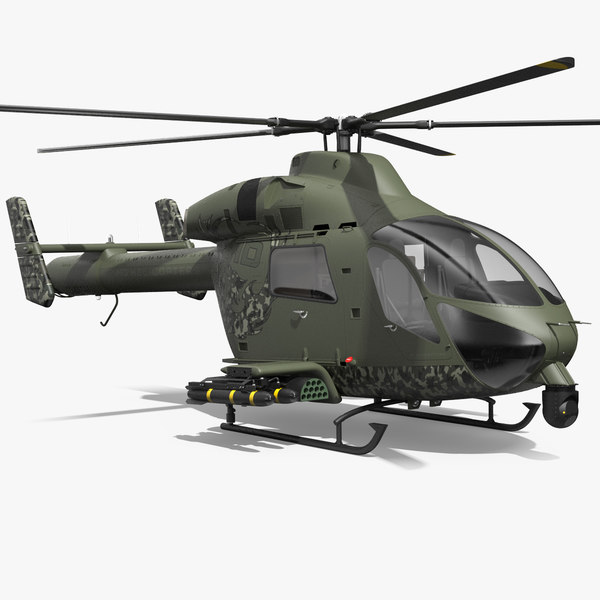 modèle 3D de MD 969 Twin Attack Helicopter - TurboSquid 1621680