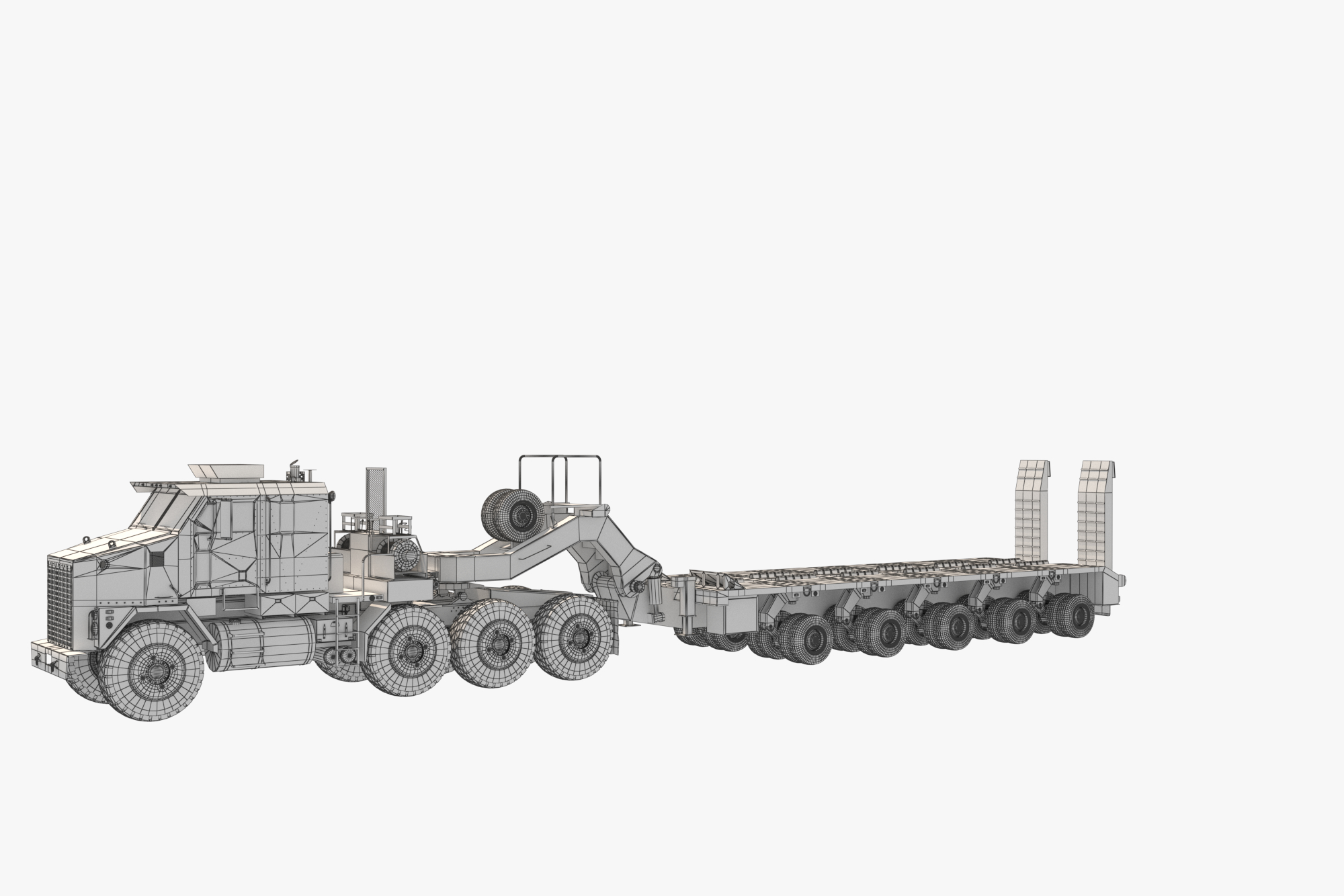 3D model oshkosh m1070 truck m1000 - TurboSquid 1621677