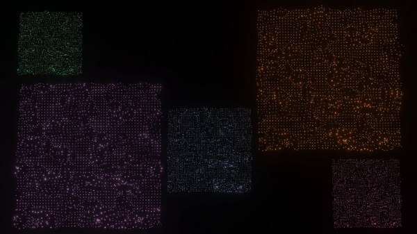 Animation Quicktime square dot neon