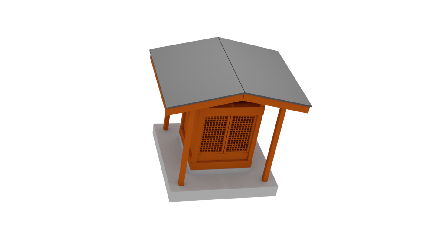 Simple japanese shrine 3D model - TurboSquid 1621686