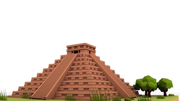 3D cartoon chichen itza - TurboSquid 1622069