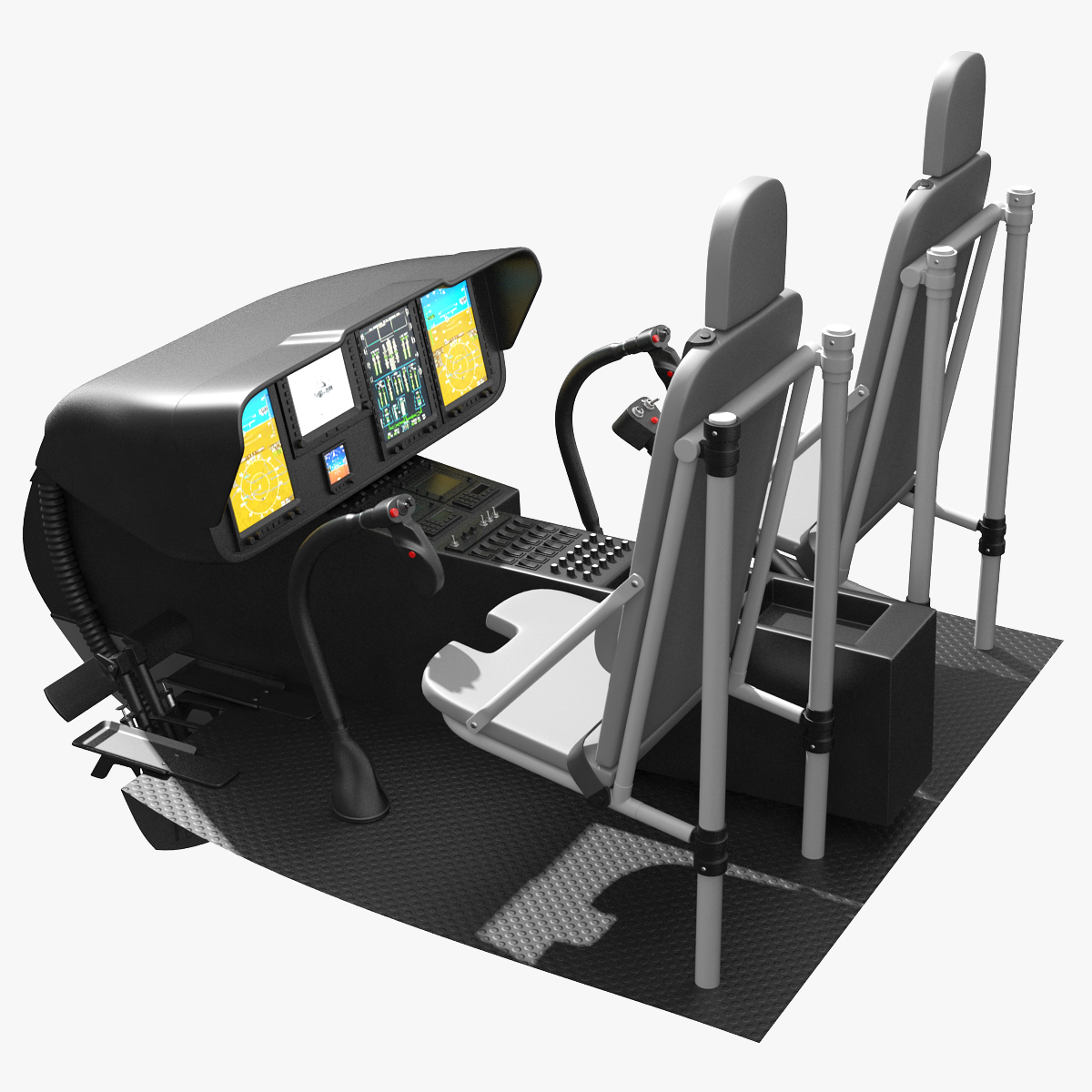 Free helicopter cockpit controls 3D model - TurboSquid 1623360