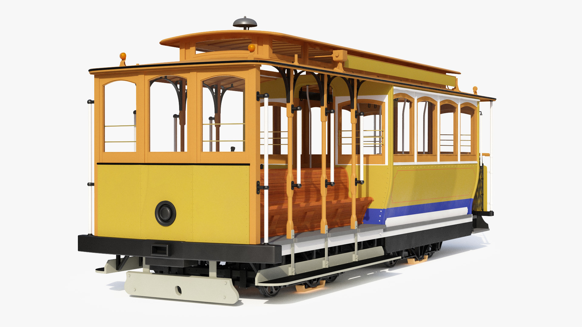 Vintage cable car 3D - TurboSquid 1624026