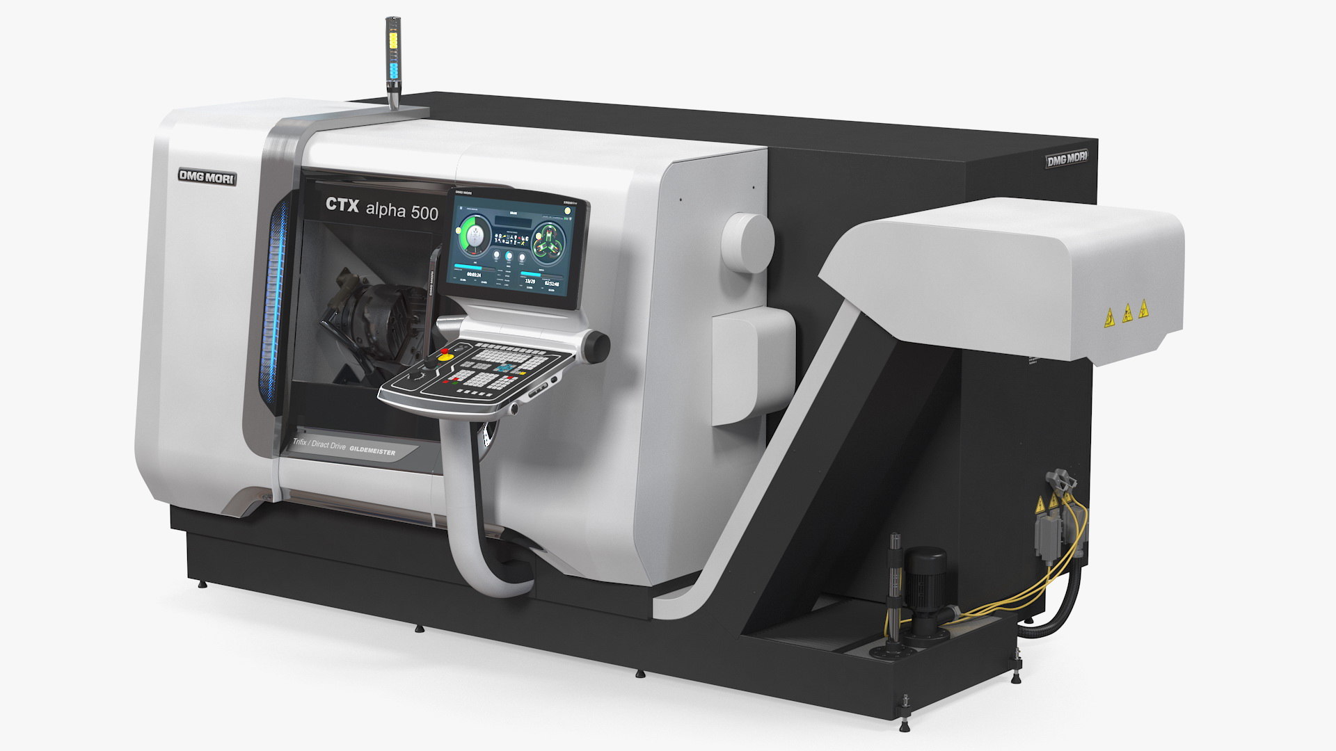 DMG Mori CTX Alpha 500 CNC Turning Center Rigged 3D-Modell - TurboSquid ...
