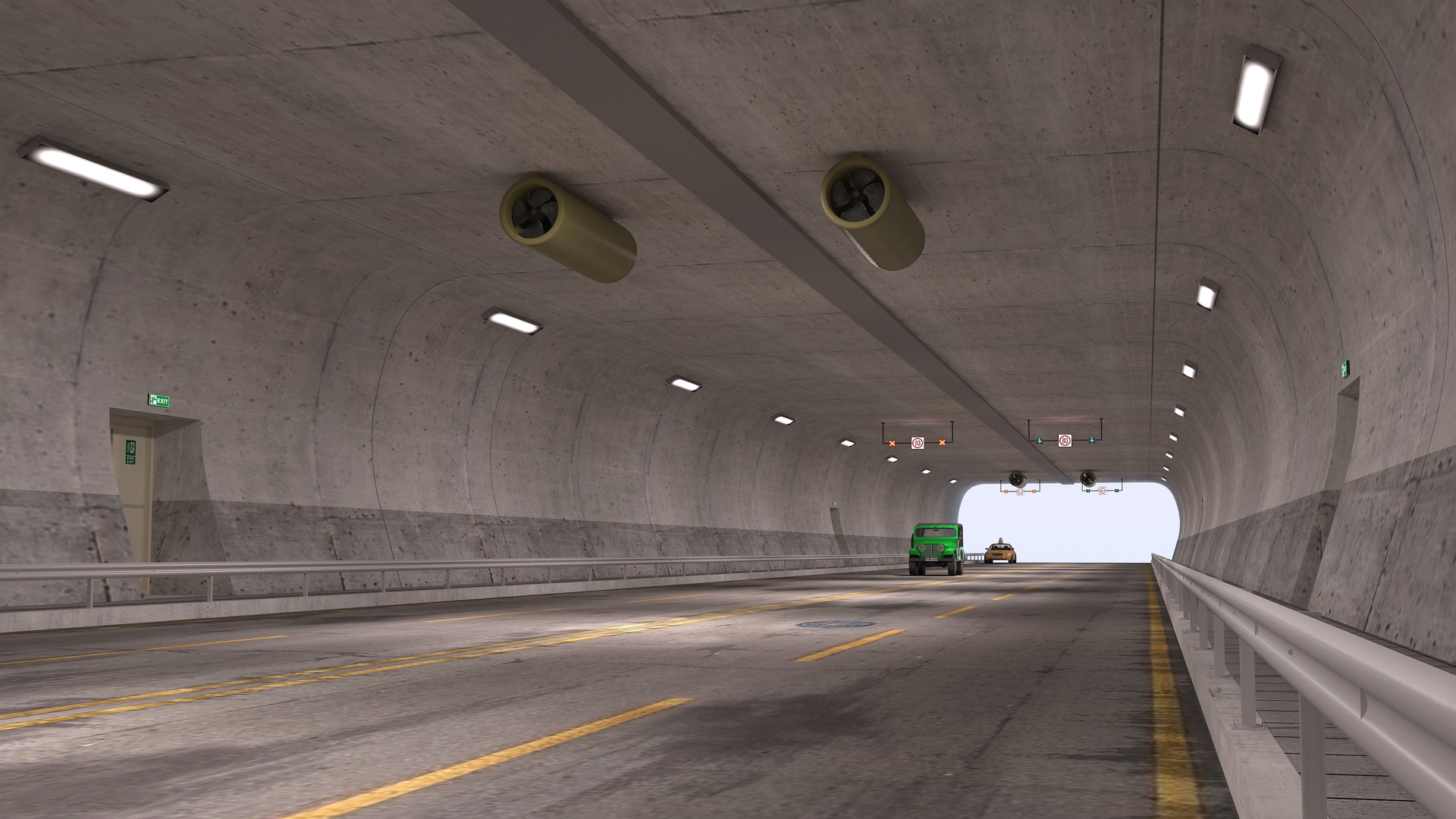 Tunnel road 3D model - TurboSquid 1622640