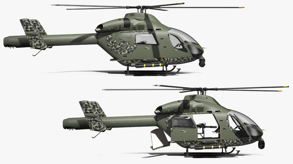 3D md 969 twin attack helicopter - TurboSquid 1623866