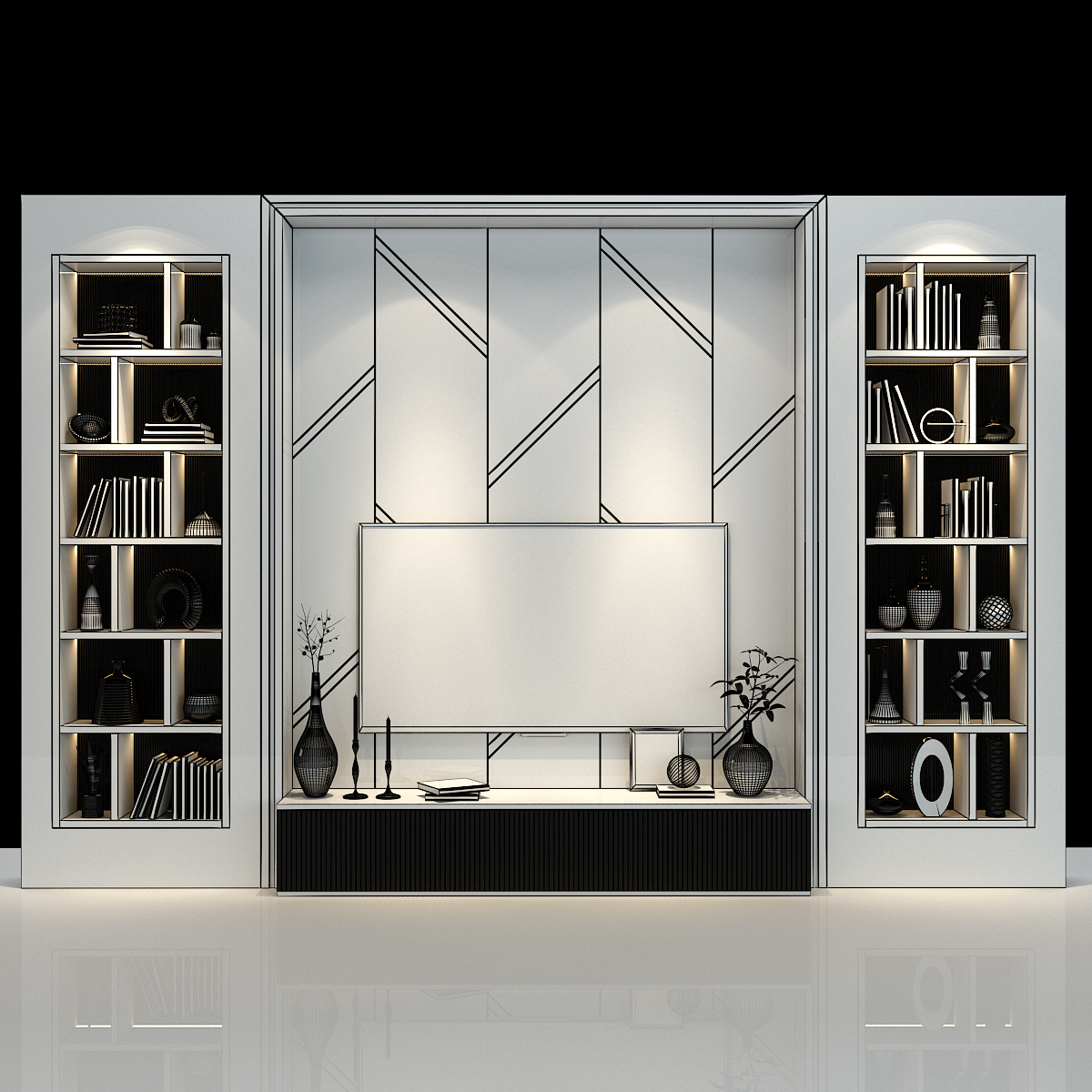 3D wall tv model - TurboSquid 1622814