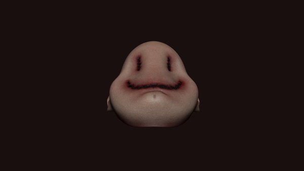 Creepy smiley terror halloween 3D model - TurboSquid 1623036