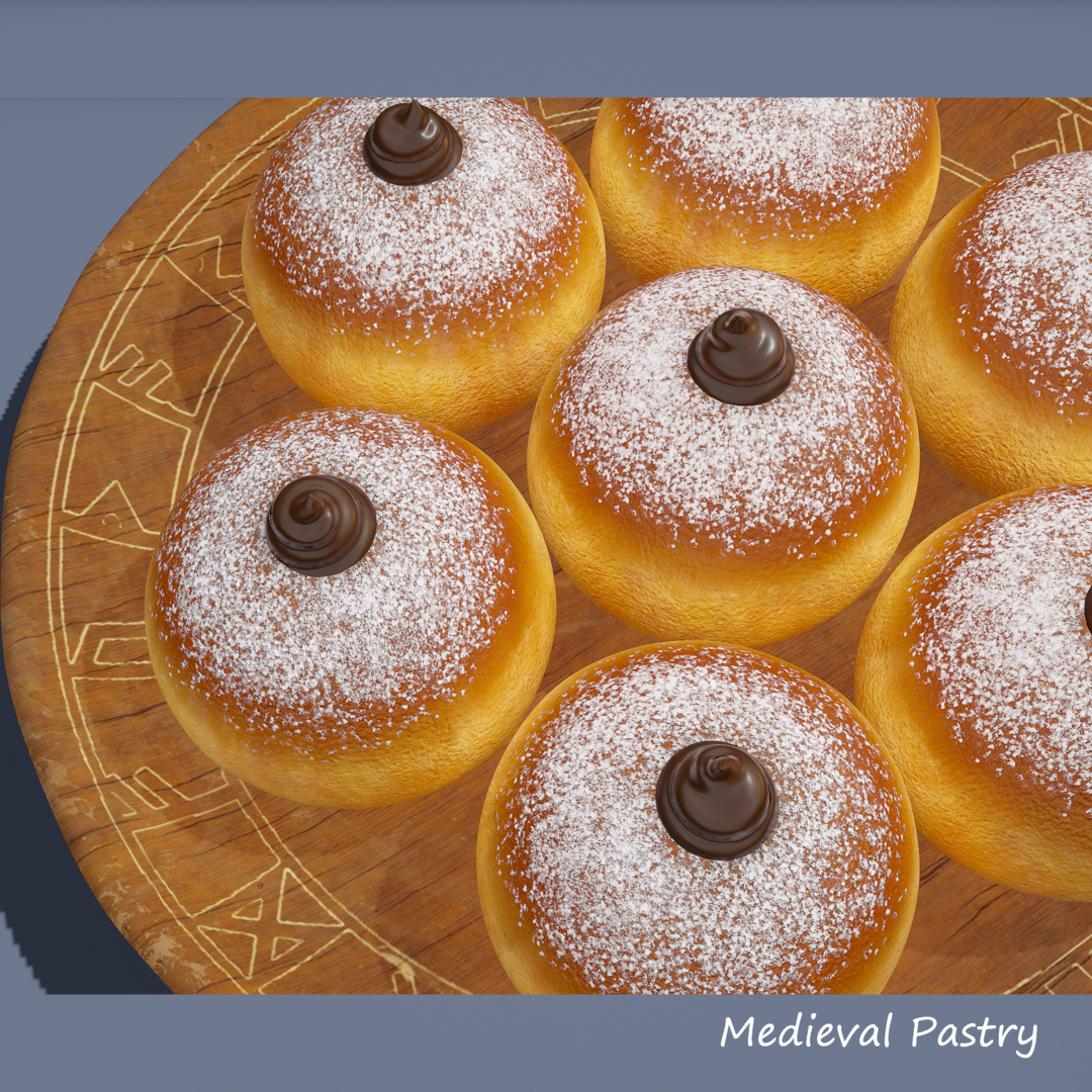 Medieval pastry 3D model - TurboSquid 1623188