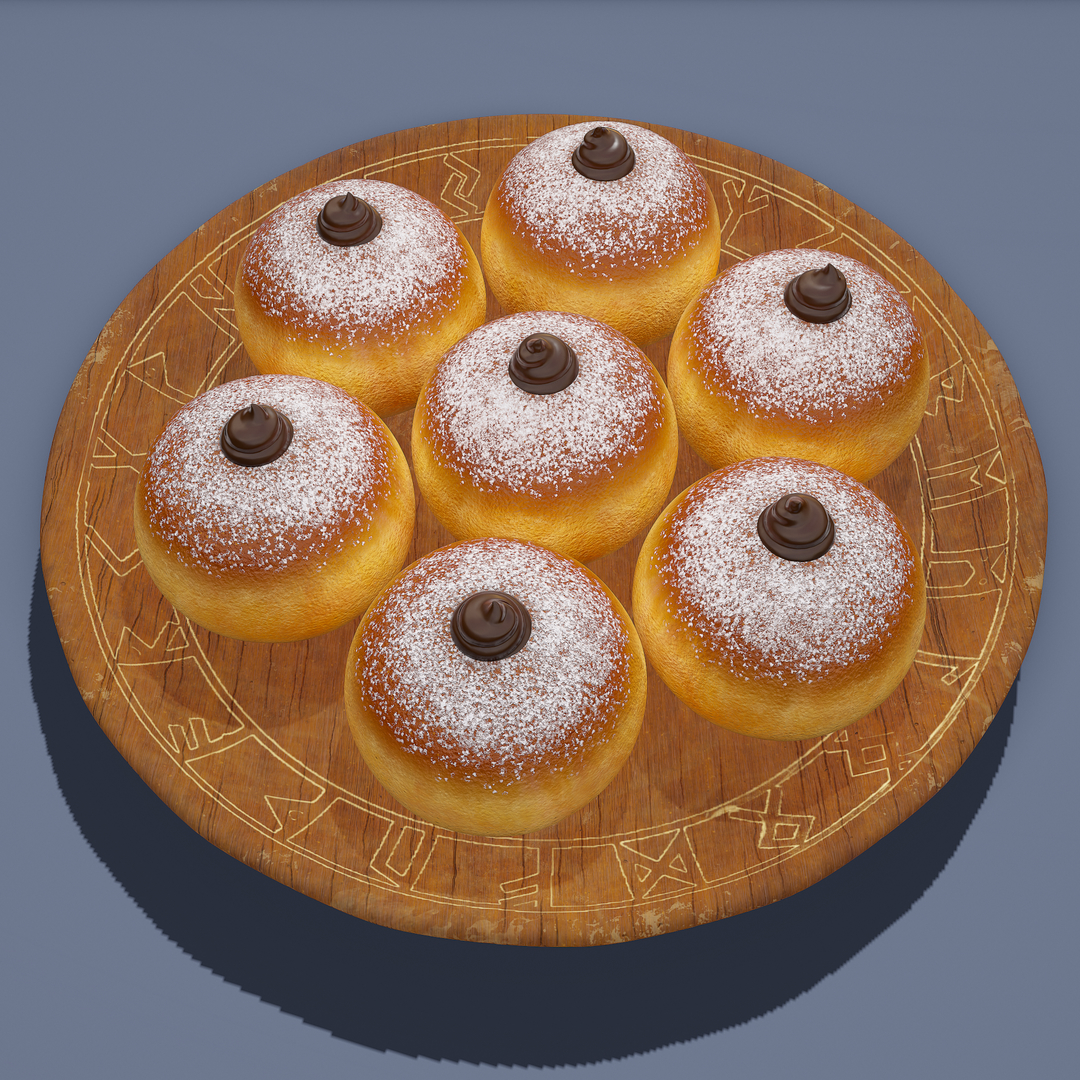 Medieval pastry 3D model - TurboSquid 1623188