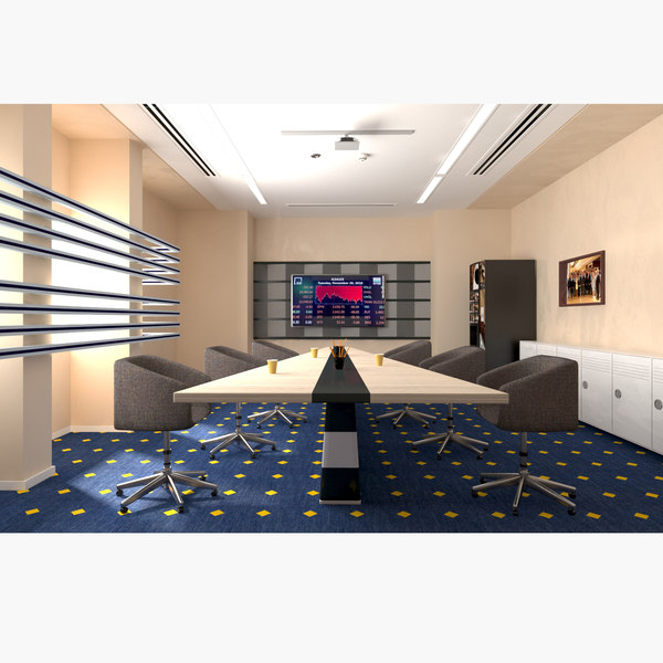3D room office boardroom model - TurboSquid 1623202