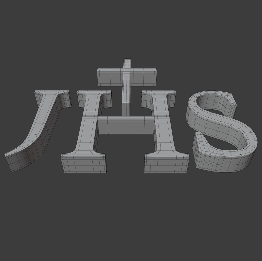 Símbolo do Cristograma JHS Modelo 3D - TurboSquid 1623225