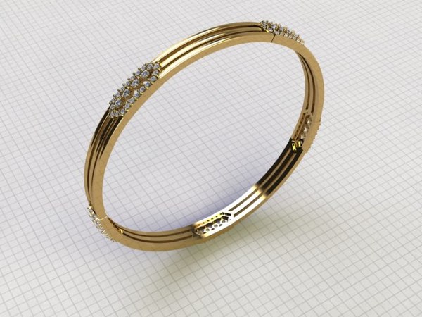 3D bangles bracelets jewellery - TurboSquid 1623456