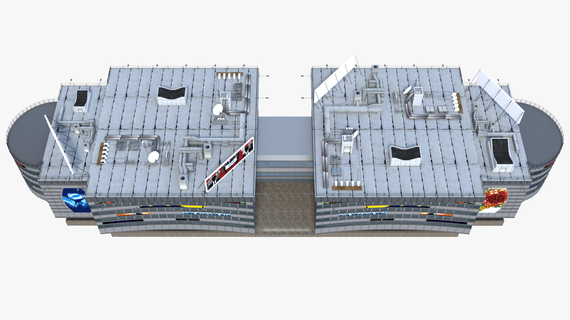 3D shopping mall model - TurboSquid 1623543