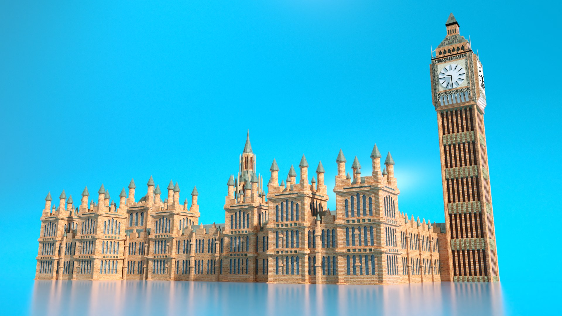 Palace westminster big ben 3D model - TurboSquid 1623534