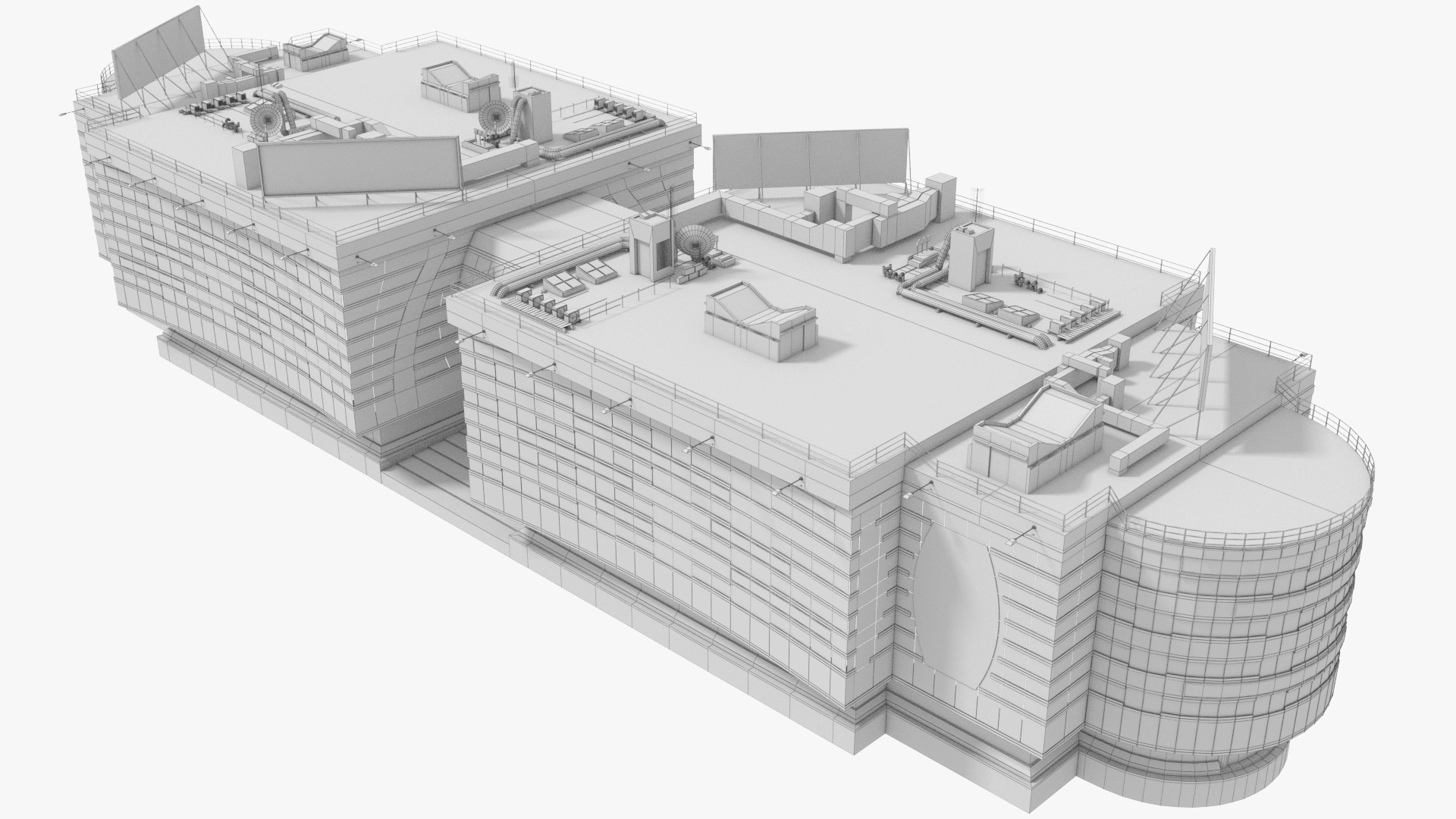 3D shopping mall model - TurboSquid 1623543