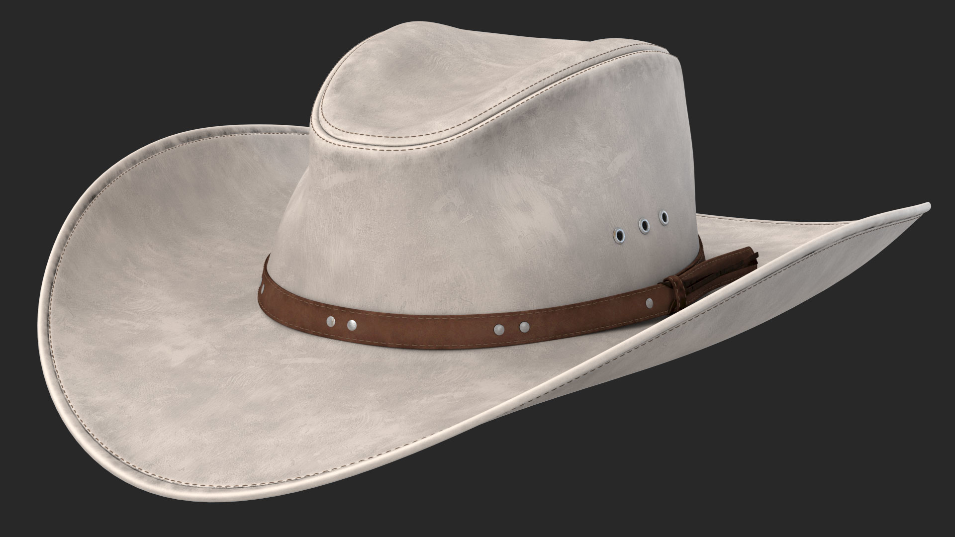 Realistic cowboy hat 3D model - TurboSquid 1623574